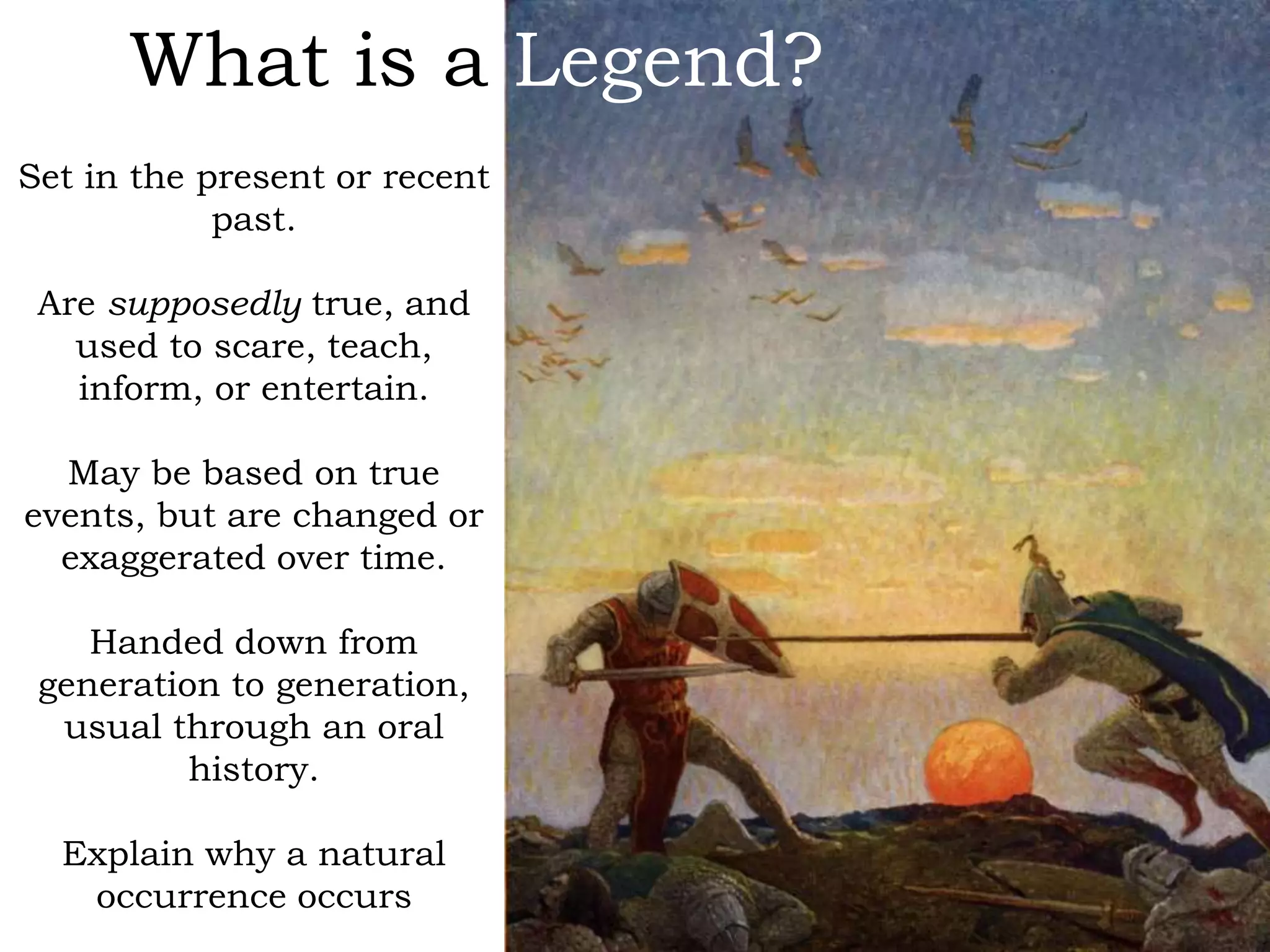 Myths and legends | PPTX