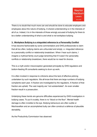 Myths And Misconceptions About Workplace Bullying By Josh Bornstein | DOC