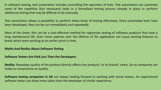 Myths and reality about software testing | PPTX