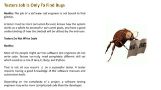 Myths and reality about software testing | PPTX