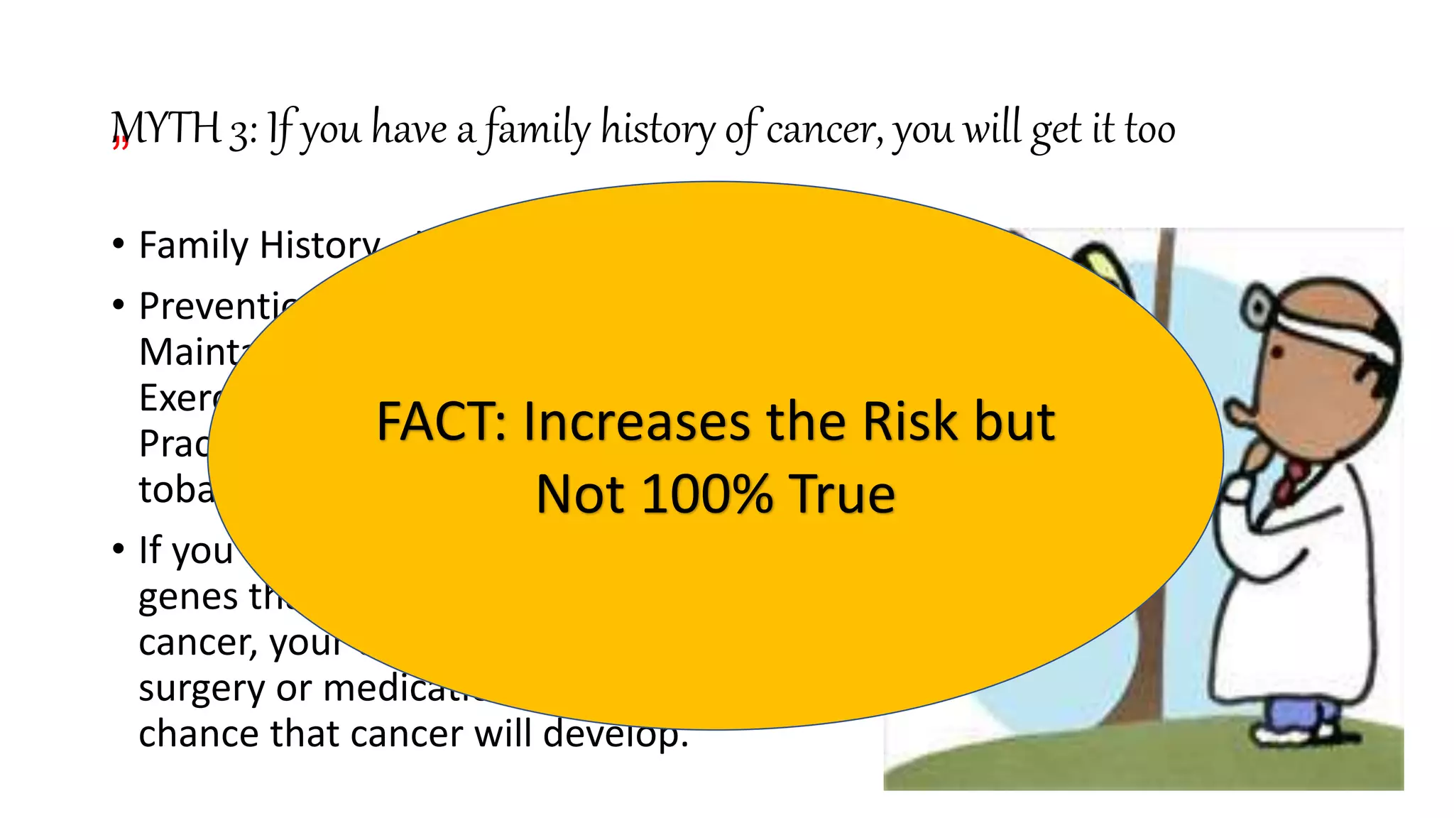 Myths & facts about cancer | PPTX