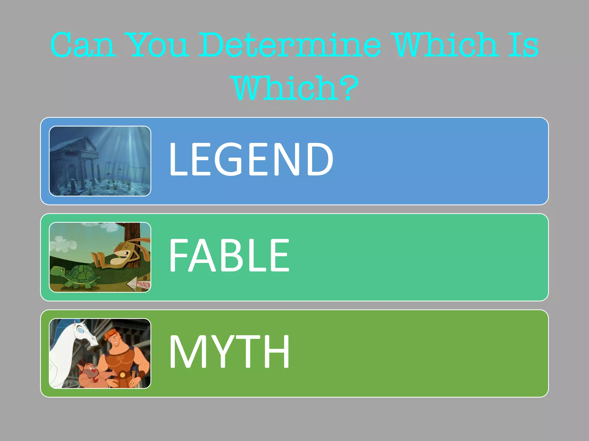 Myths, folktales, legends, and fables | PDF