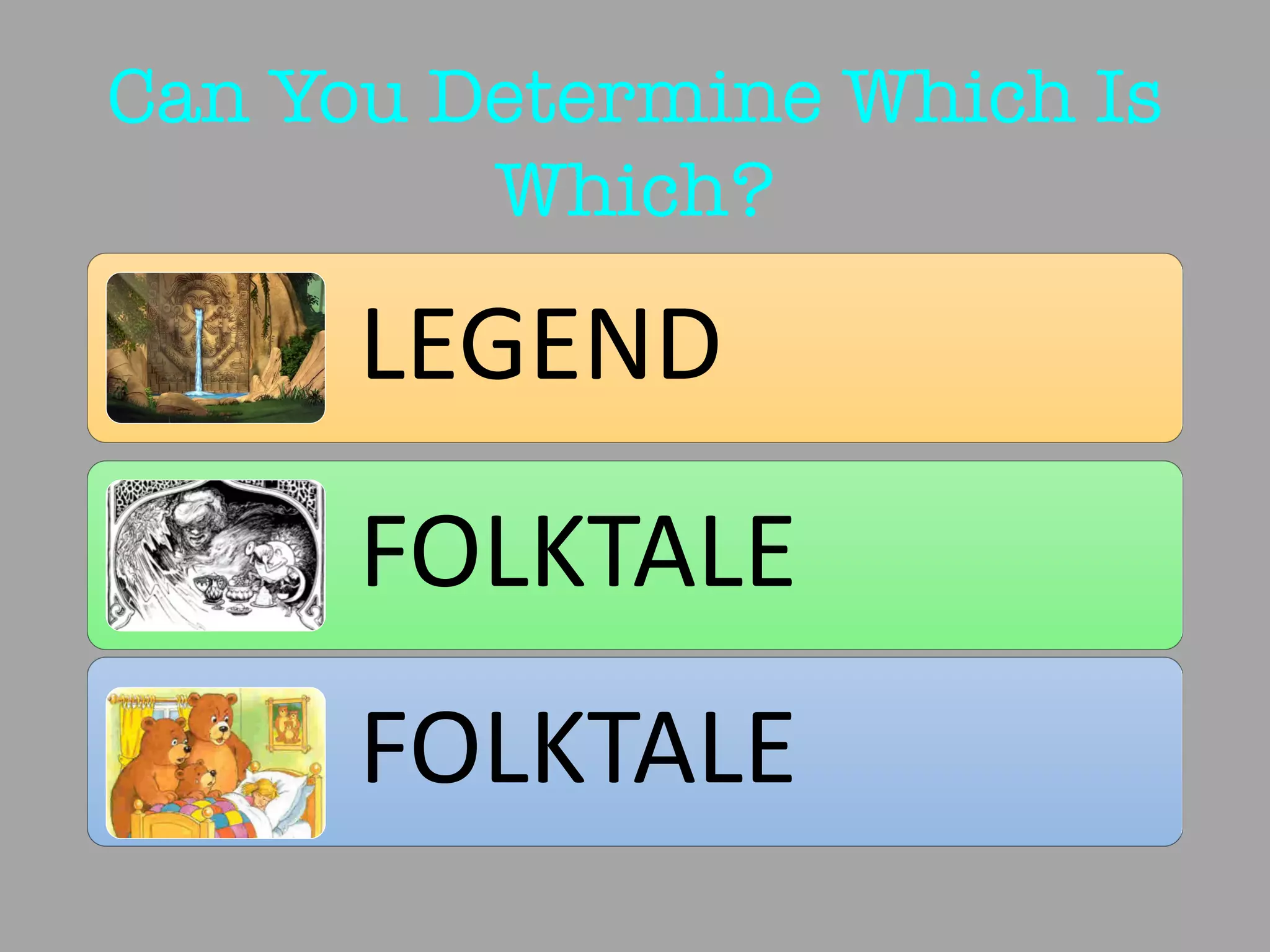 Myths, folktales, legends, and fables | PDF