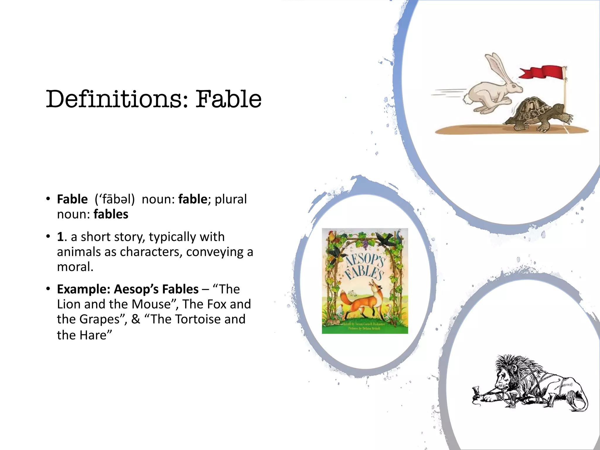 Myths, folktales, legends, and fables | PDF