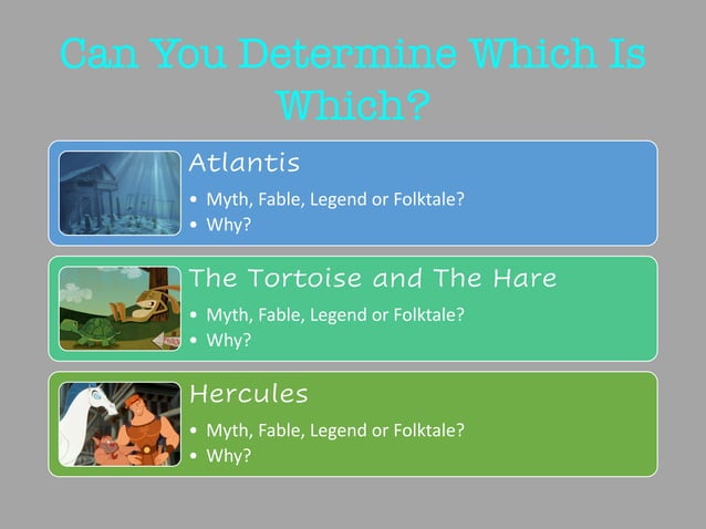 Myths, folktales, legends, and fables | PDF