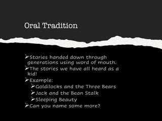 Myths, folktales, legends, and fables | PDF