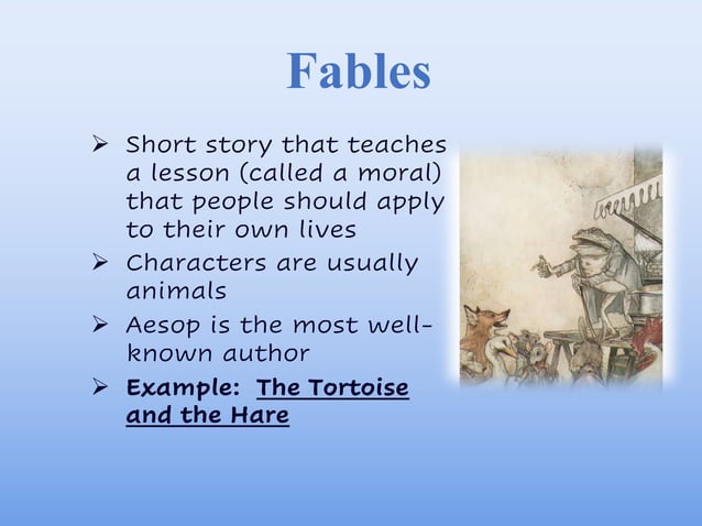 Myths, folktales, legends, and fables | PDF
