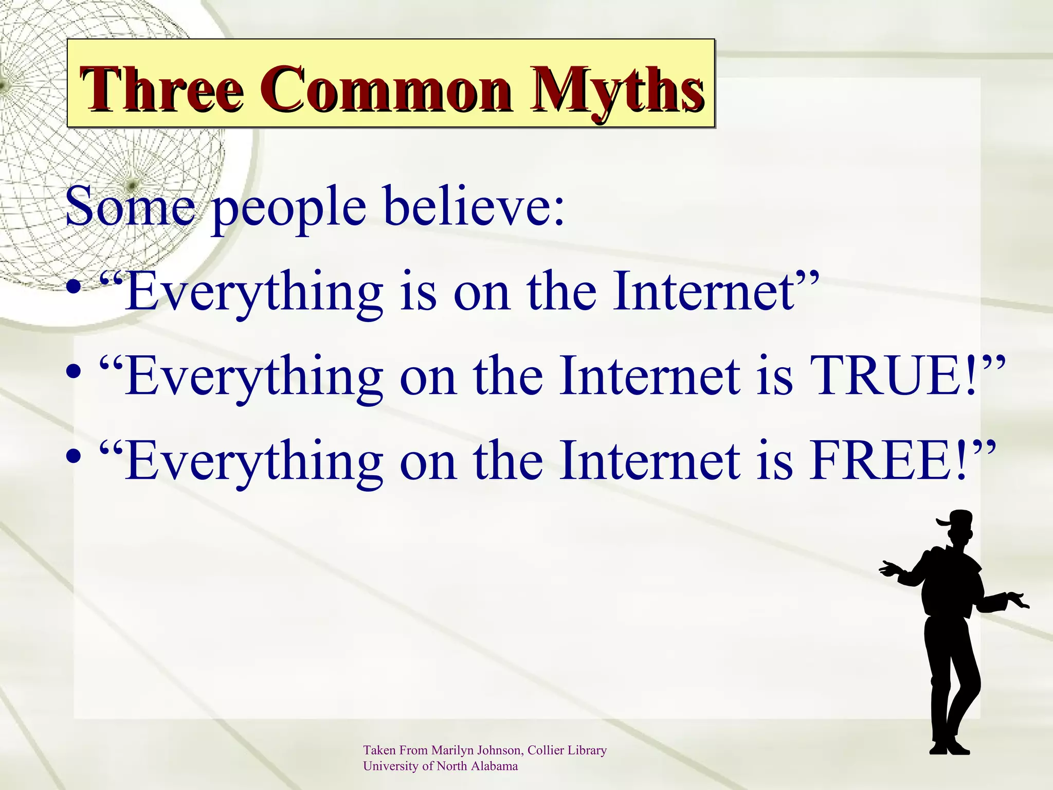 Facts and Myths of the Internet | PPT