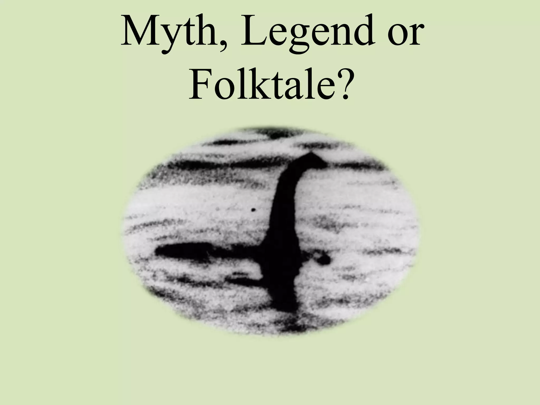 Myths legends and folktales slideshow | PPTX