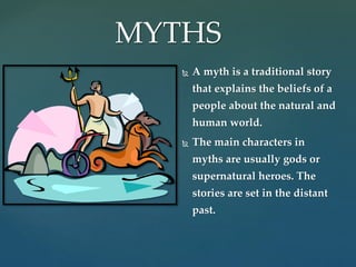 My Favourite Myths,legends & folktales | PPTX