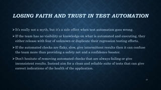 Myths of Automation Testing | PPT