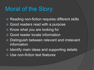 Myths of reading non fiction text pp | PPTX