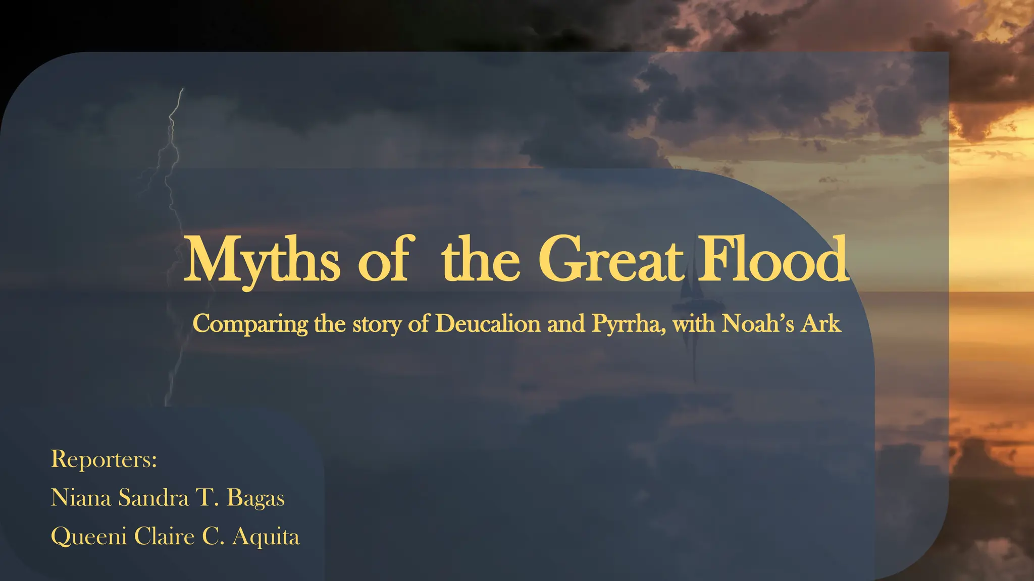 Myths of the Great Flood PowerPoint Presentation | PPTX
