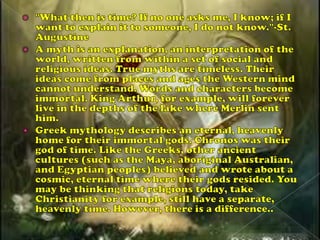 Myths of time and eternity | PPTX