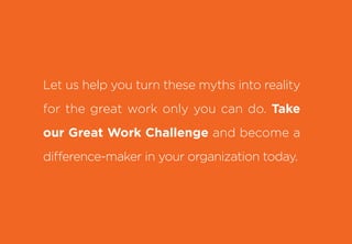 Myths About Great Work | PDF