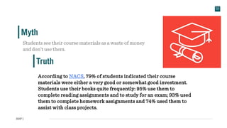 Myth vs. Truth: The Real Story of College Textbooks | PDF