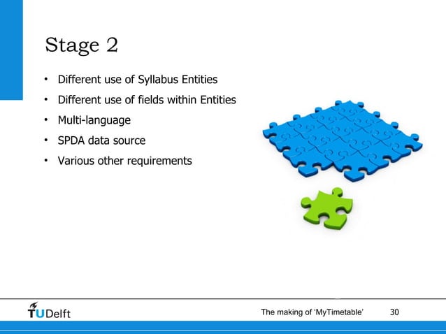 MyTimetable web interface for Syllabus Plus, Scientia User Conference ...