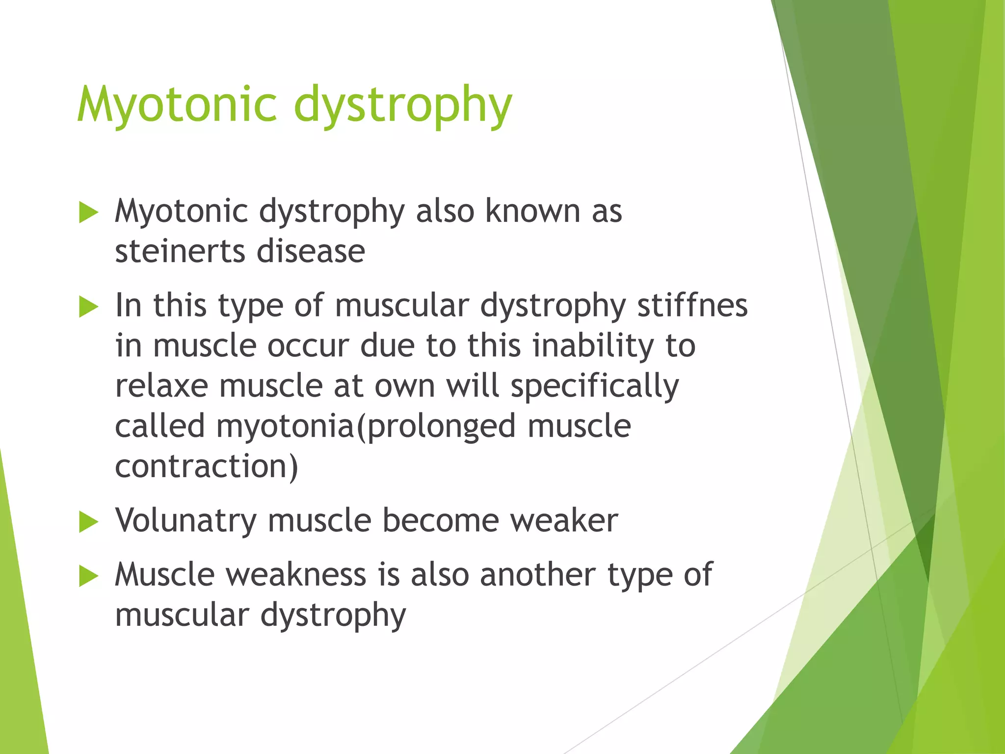 Myotonic dystrophy | PPTX