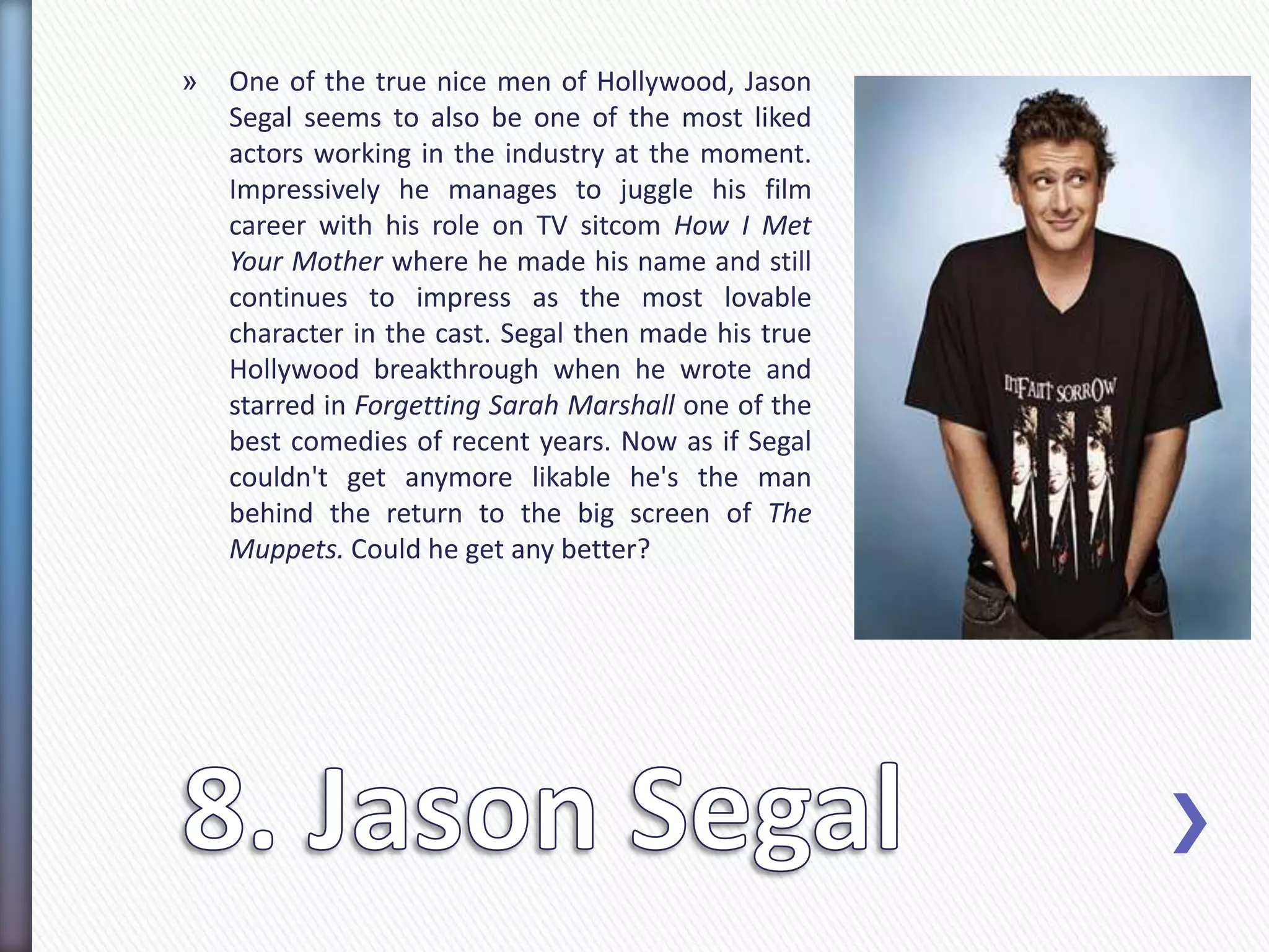 My Top 10 Actors | PPTX