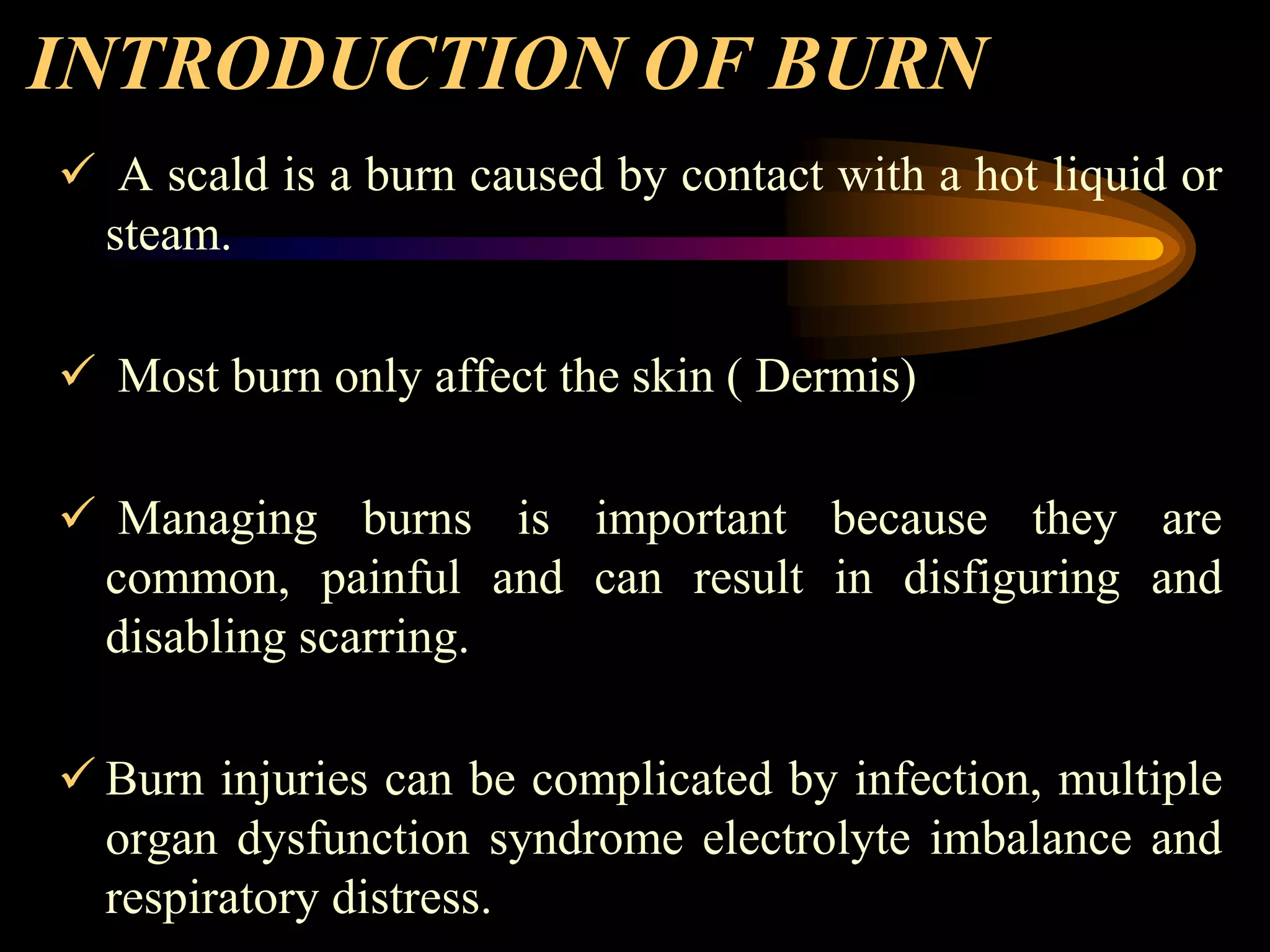 BURN - Presented By Mohammed Haroon Rashid | PPTX