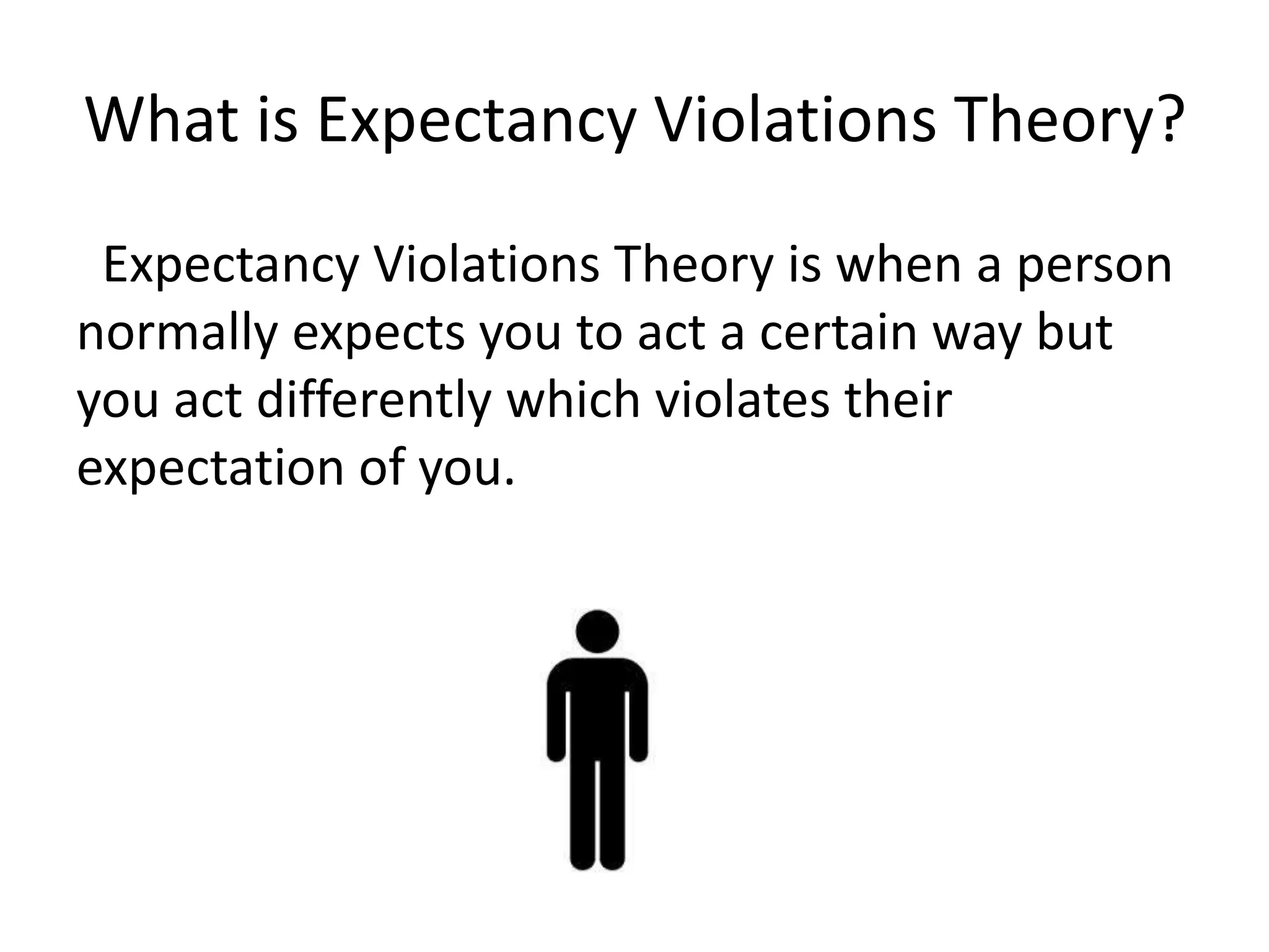 My topic top five: Expectancy Violations Theory | PPT