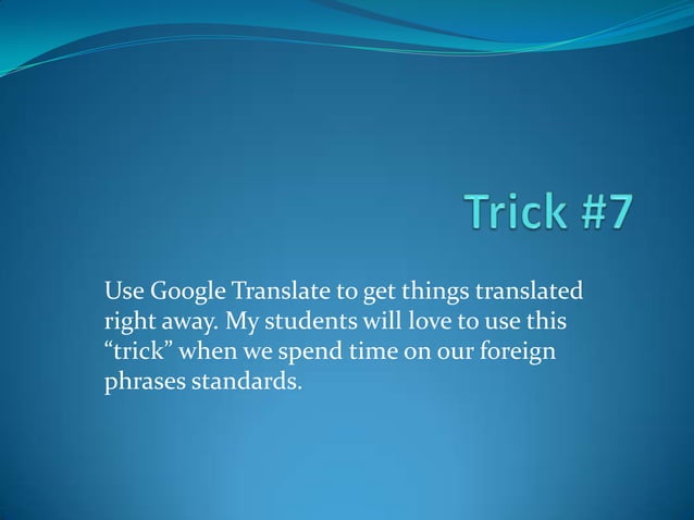 My Top Ten Google Tricks | PPTX