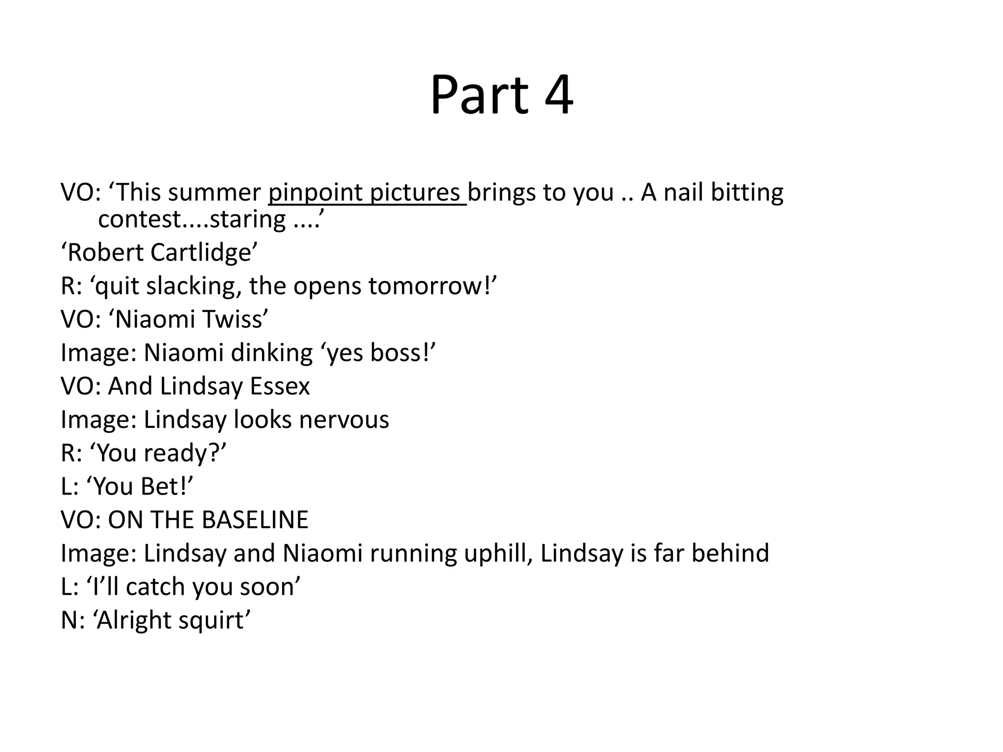 My trailer script | PPT