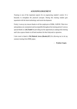 My training report (pdf) | PDF