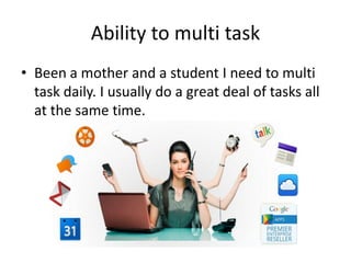 My transferable skills from been a mother i | PPTX