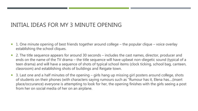 My TV Drama Pitch Presentation | PPT