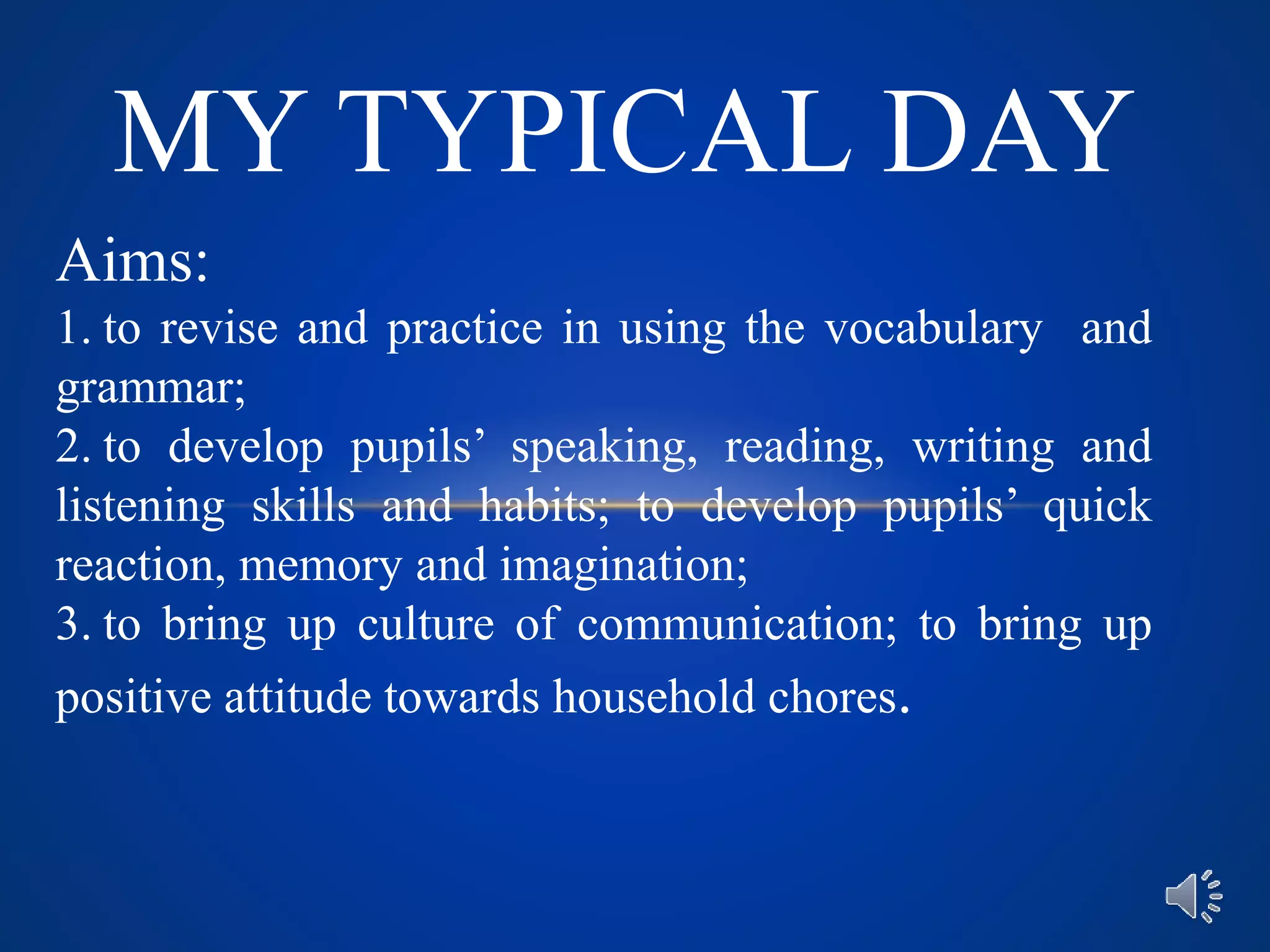 My typical day | PPTX
