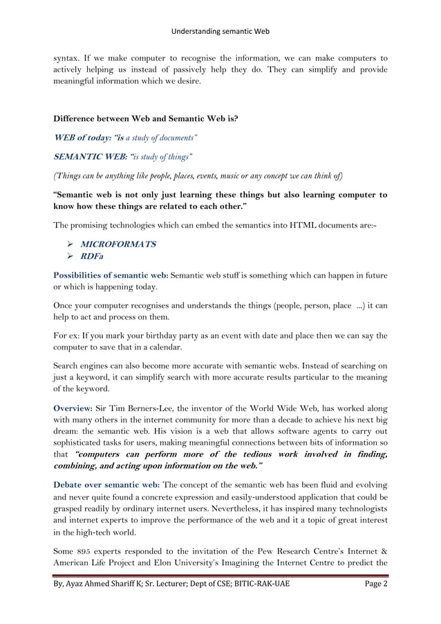 My understanding semantic web | PDF