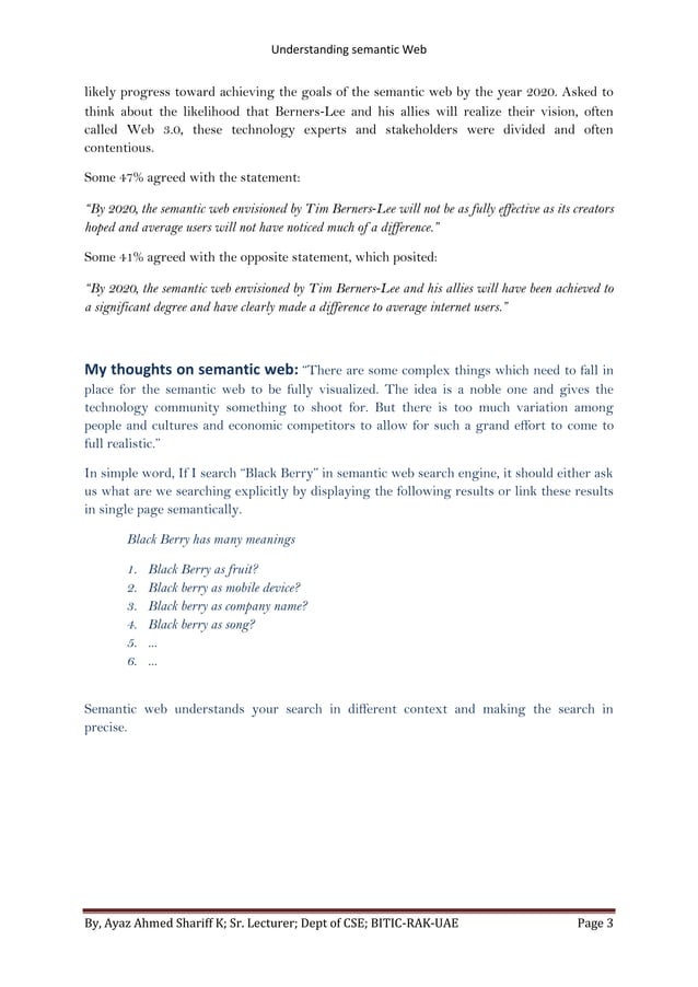 My understanding semantic web | PDF