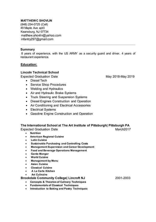 My updated resume | PDF