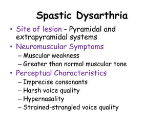MOTOR SPEECH DISORDERS | PPTX