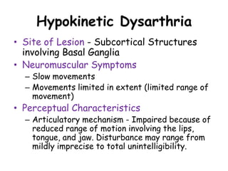 MOTOR SPEECH DISORDERS | PPTX