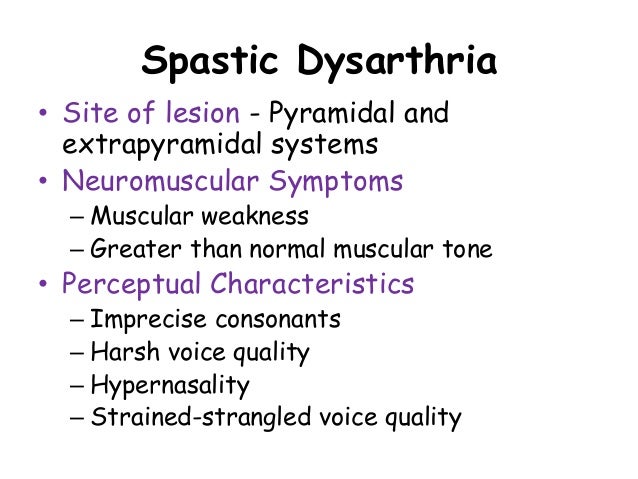 MOTOR SPEECH DISORDERS