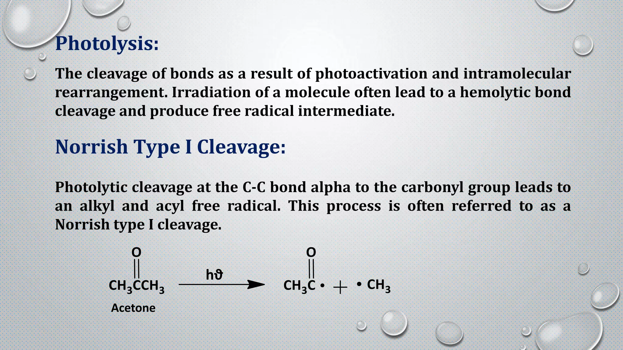 Presentation on photolysis | PPTX
