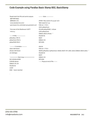 MaxBotix Code Examples | PDF | Digital Audio | Computer Software and ...