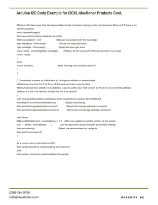 MaxBotix Code Examples | PDF | Digital Audio | Computer Software and ...
