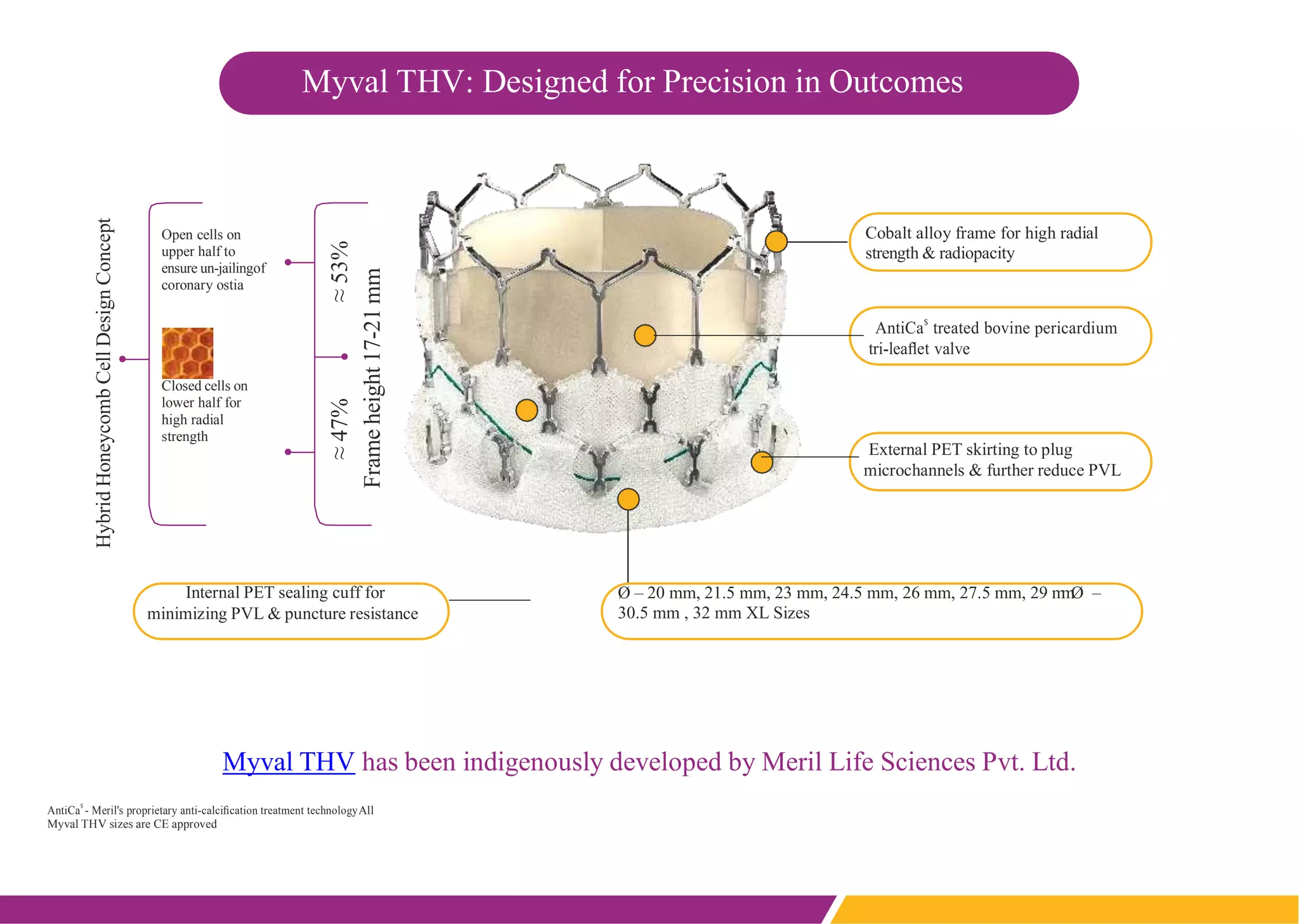 Myval THV Transcatheter Heart Valve by Meril Life | PDF