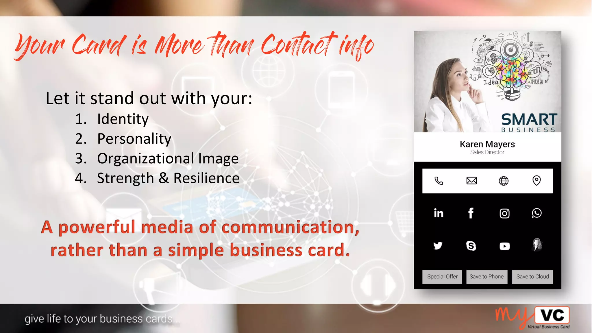 myVC - An Interactive Virtual business card solution | PPT