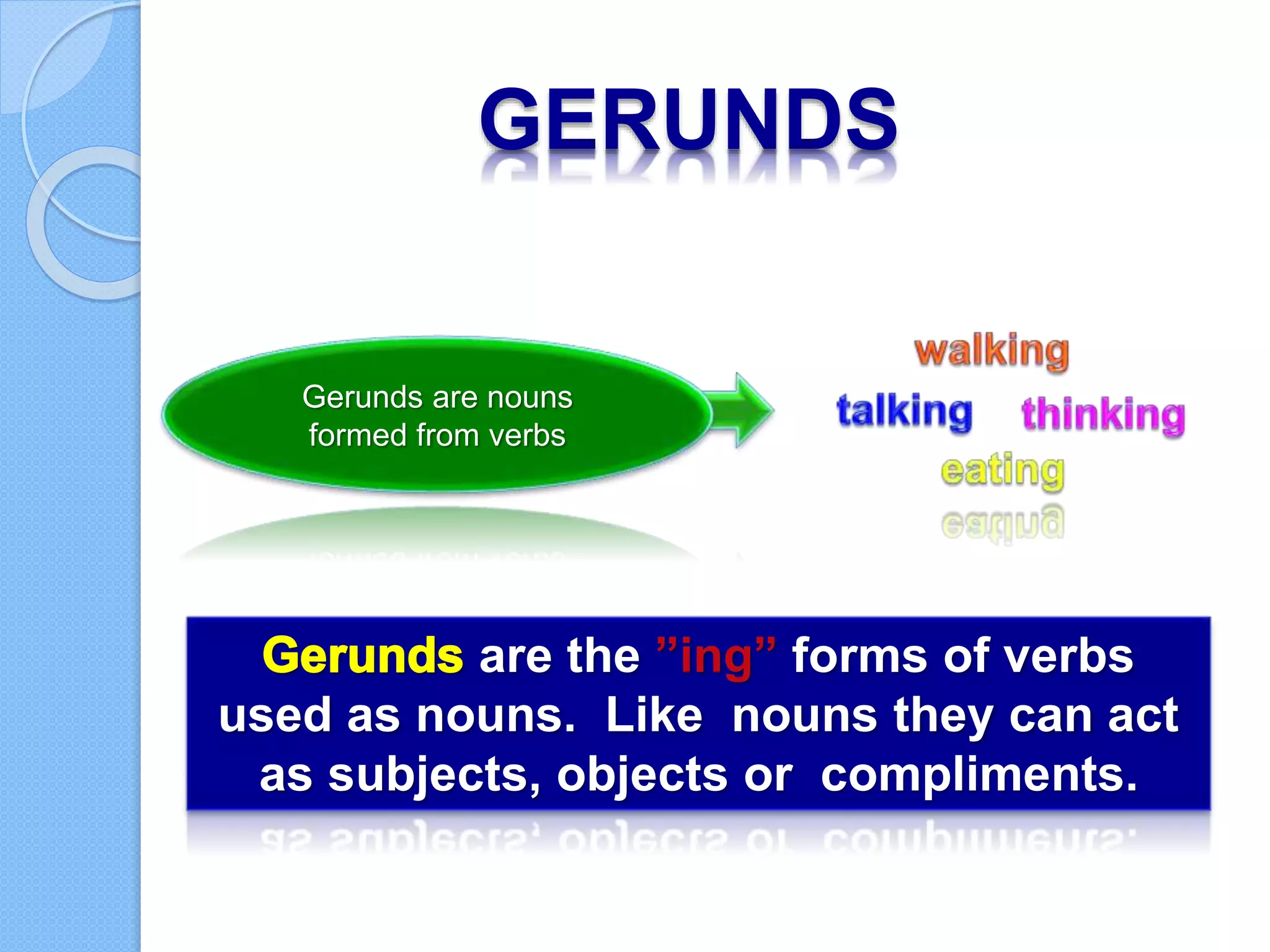 verbals basic ideas | PPT