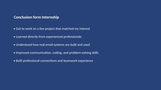 my_viii_Internship Presentation.pptforyoutx | PPTX