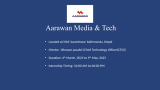 my_viii_Internship Presentation.pptforyoutx | PPT