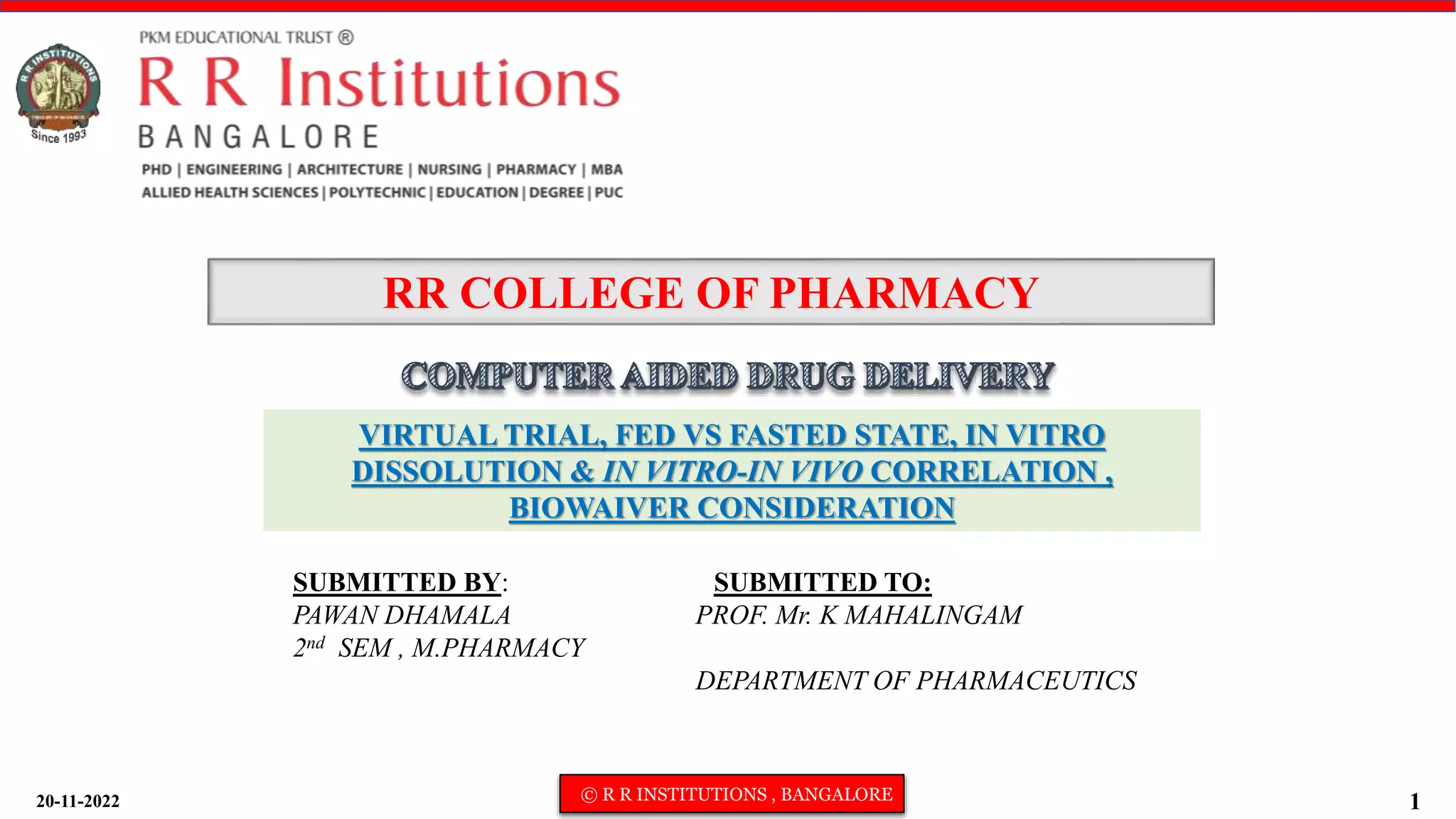 Virtual trial, Fed vs fasted state, In vitro dissolution & IVIC correlation , Biowavier ...
