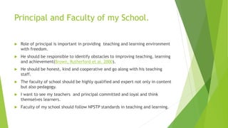My vision of good school ppt | PPTX