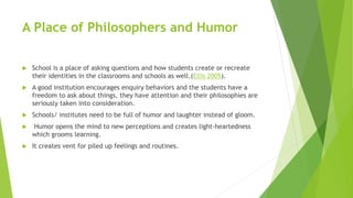 My vision of good school ppt | PPTX