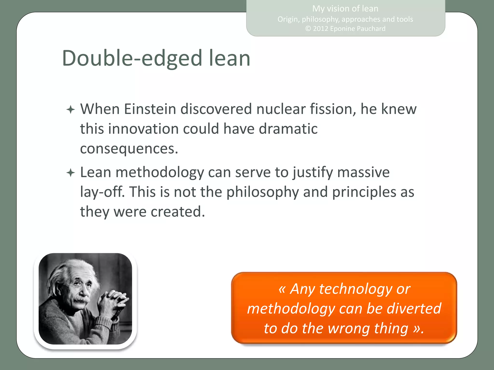 My Vision of Lean | PPT
