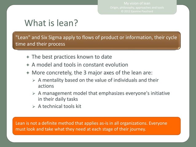My Vision of Lean | PPT